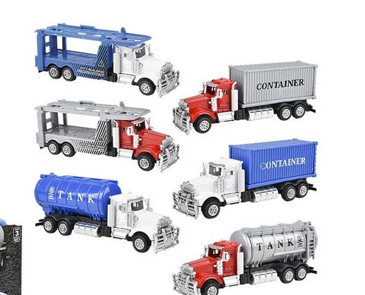 6" Diecast Container Trucks – Clover Toys
