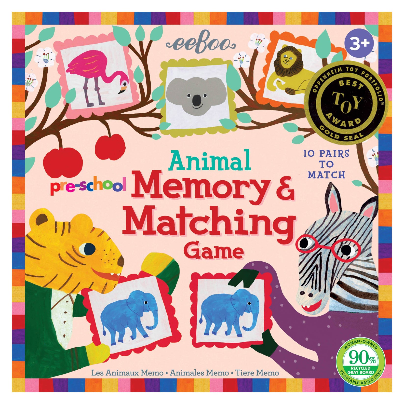 Preschool Animal Memory Matching Game – Clover Toys